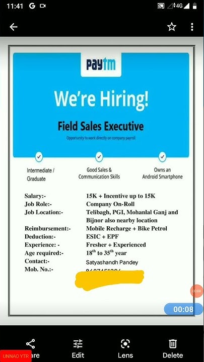 Paytm Field Sales Executive job apply online - YouTube