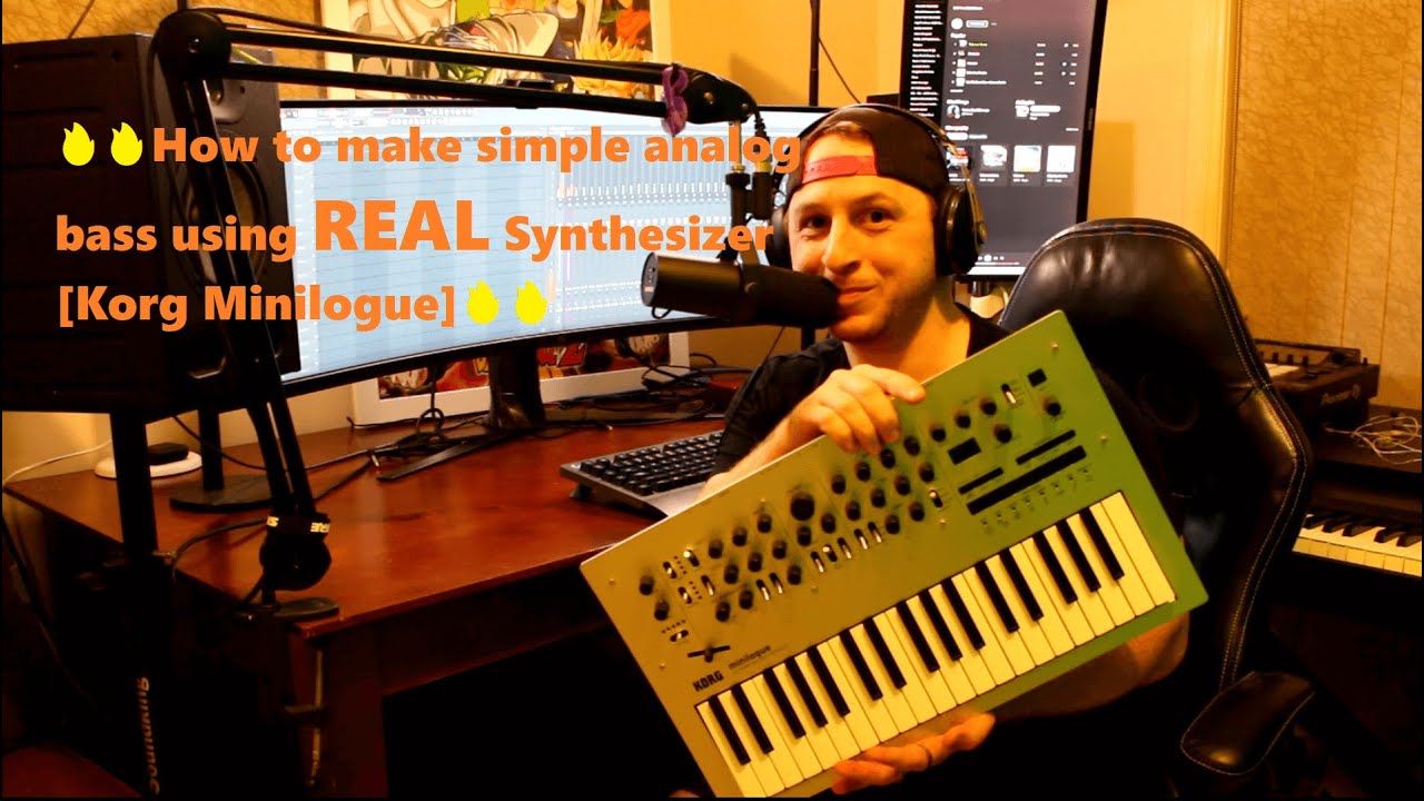 How to make simple analog bass using REAL Synthesizer [Korg Minilogue ...