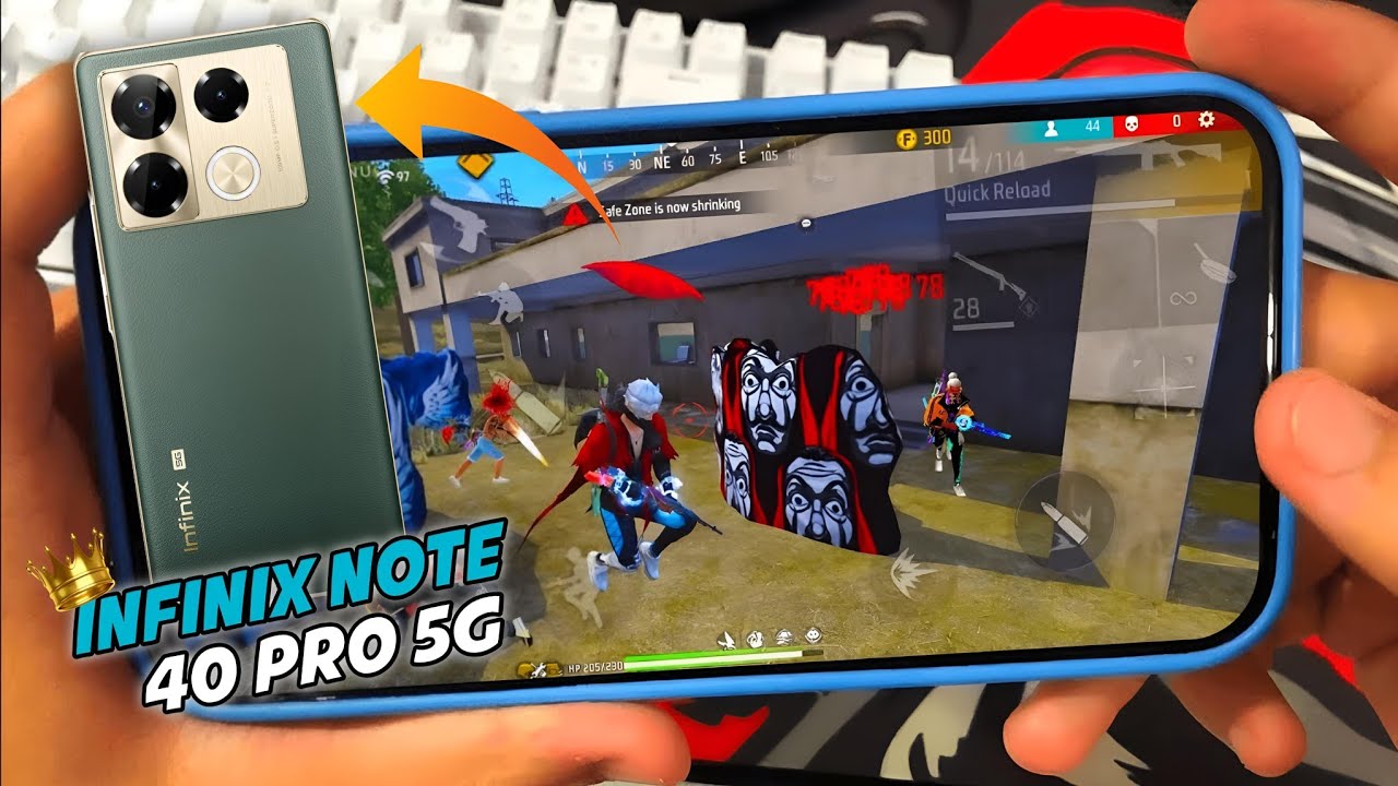 Infinix Note 40 Pro 5G Gaming Test 🥵 | Free Fire Gameplay Infinix Note ...