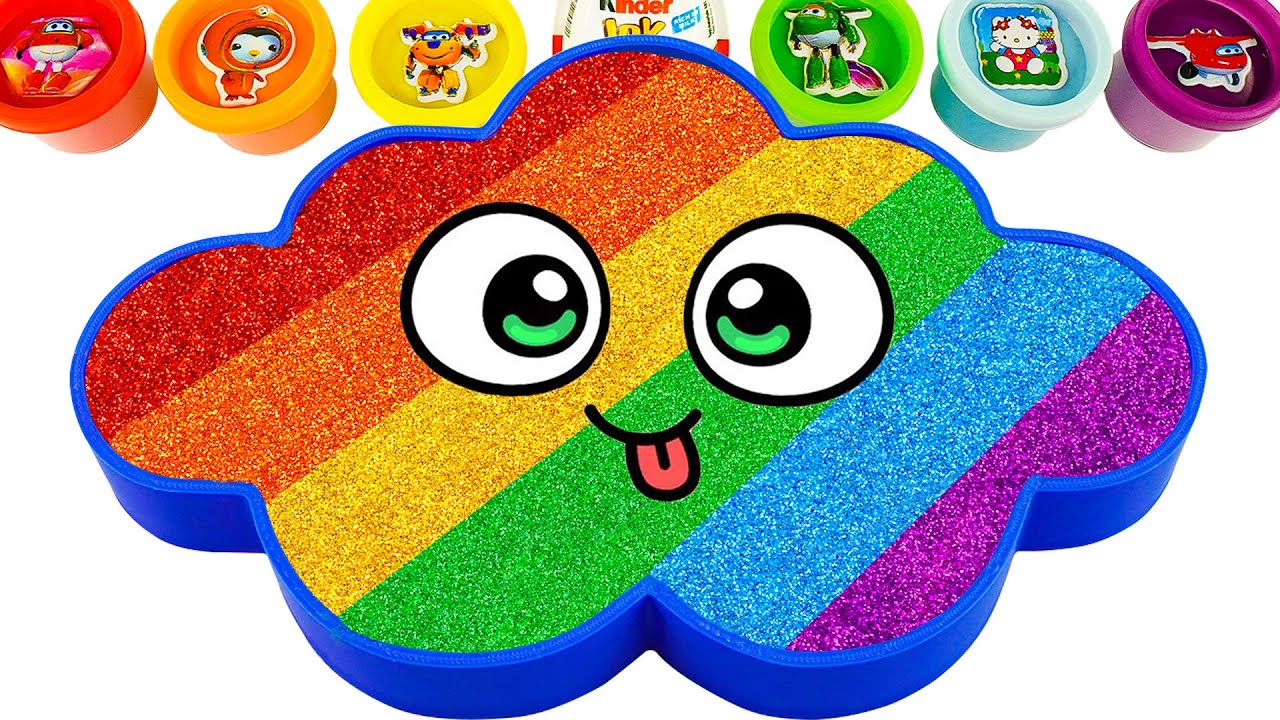 Satisfying Video | How To Make Rainbow Cloud From Mixing Slime Cutting ...