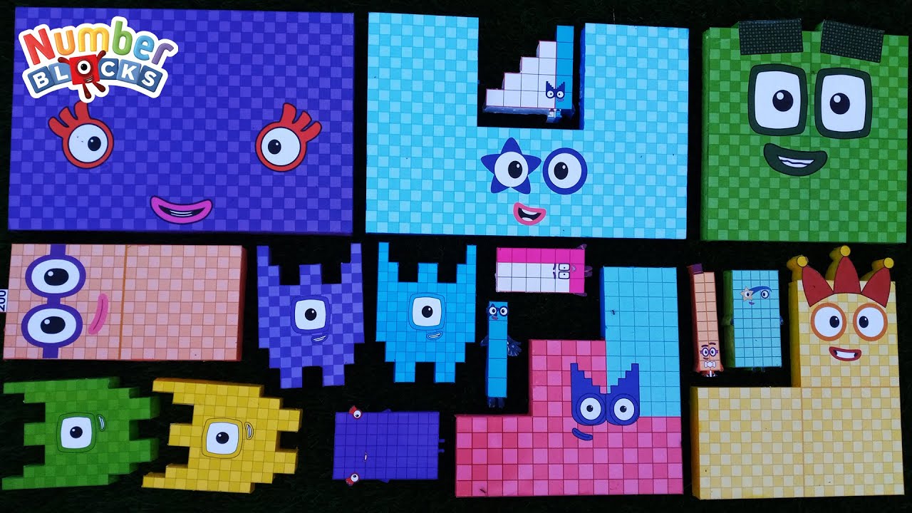Numberblocks Rainbow Puzzle Tetris BIG 300 400 500 600 ASMR | DIY ...