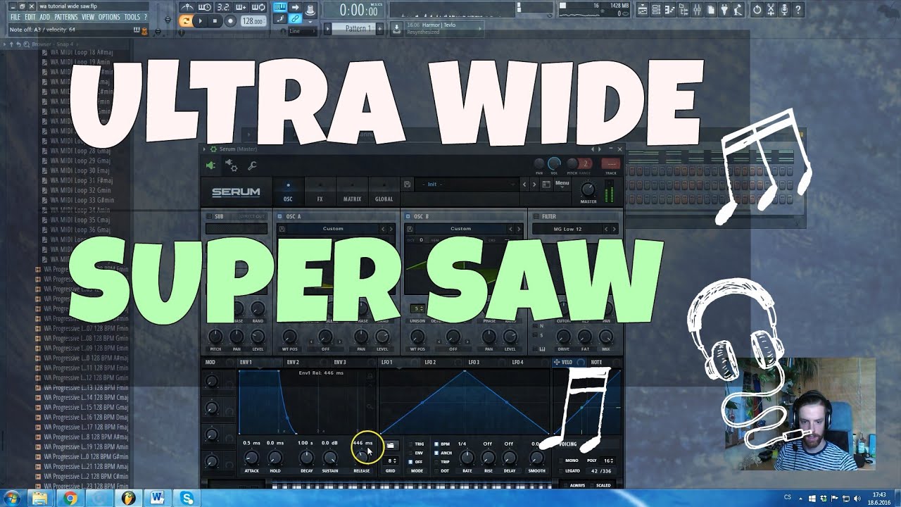 How to EDM: ULTRA Wide Super Saw Sound Using Sylenth1, Spire & Serum FL Studio Tutorial (+FREE ...