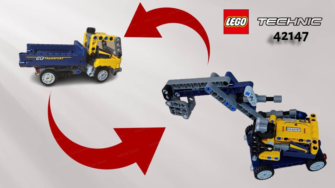 LEGO TECHNIC 42147 Excavator B model from Dump Truck - Lego Speed Build ...