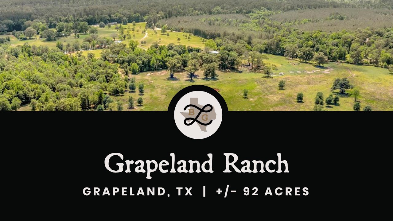 Grapeland Ranch | +/- 92 Acres | Grapeland, Texas - YouTube