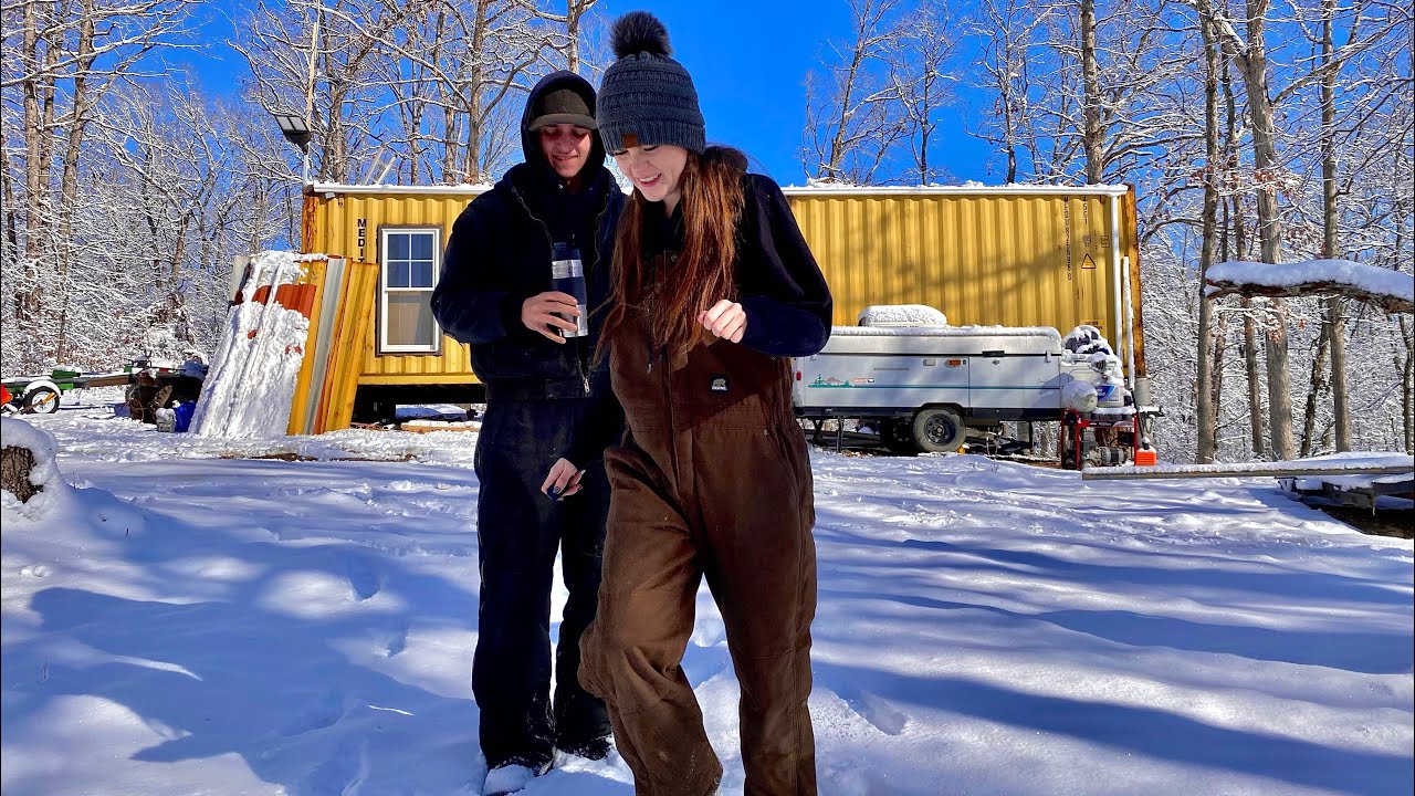 Starting on Plumbing & SNOW: OUR SELF BUILT CONTAINER HOME | Shipping ...