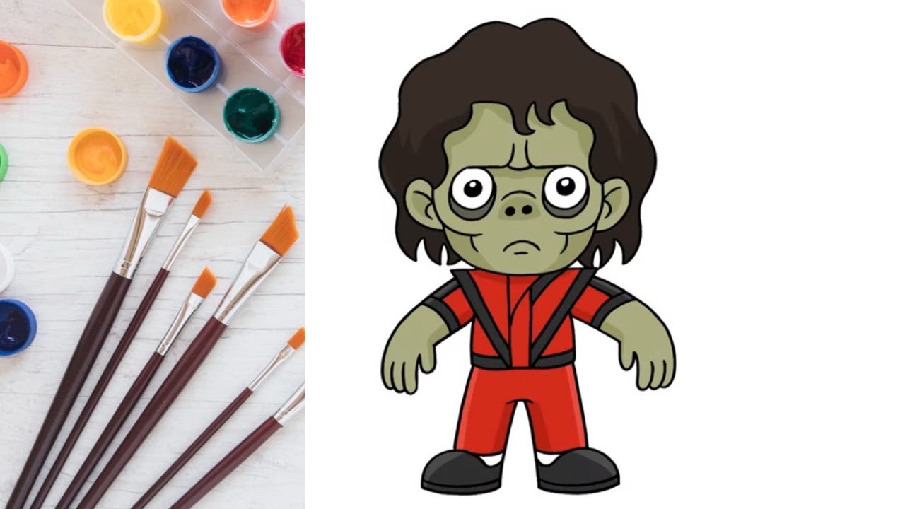 How To Draw Michael Jackson Thriller - YouTube