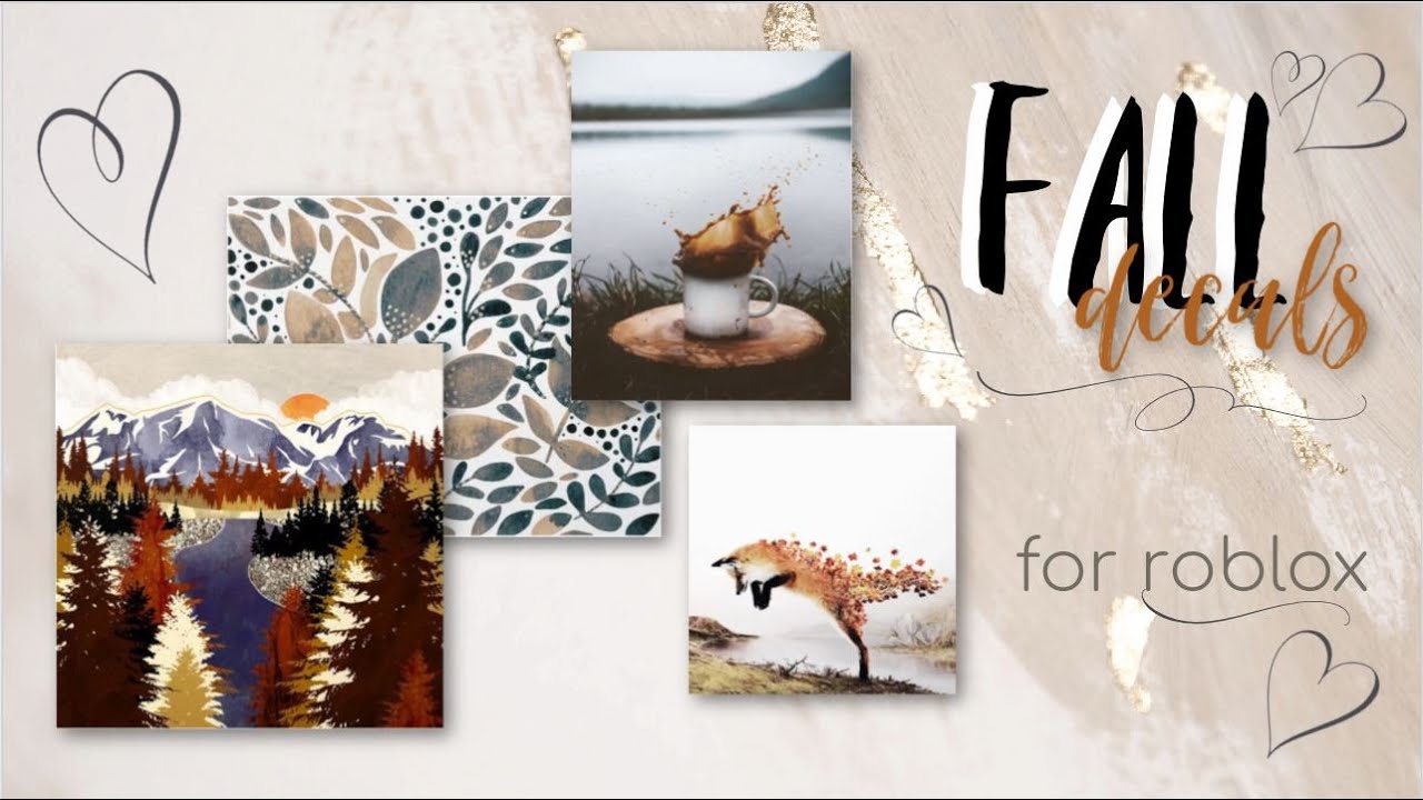 Fall Decals for Roblox!! Cute and Aesthetic, 2020// ImLadyVivian - YouTube
