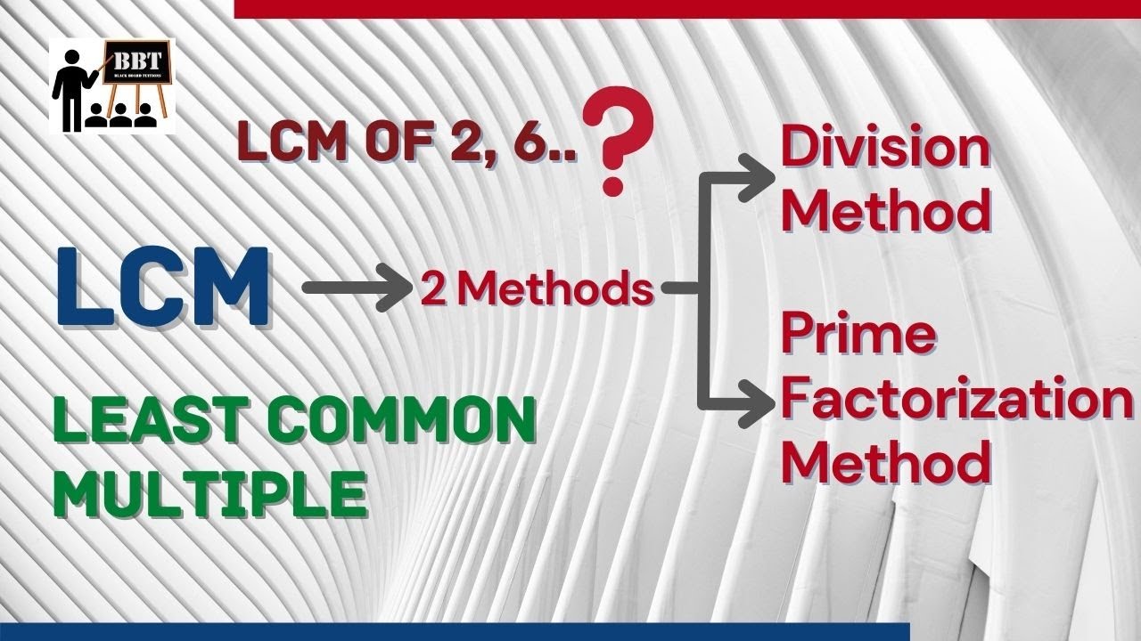 LCM - 2 | Prime Factorization Method | Division Method | Simple ...