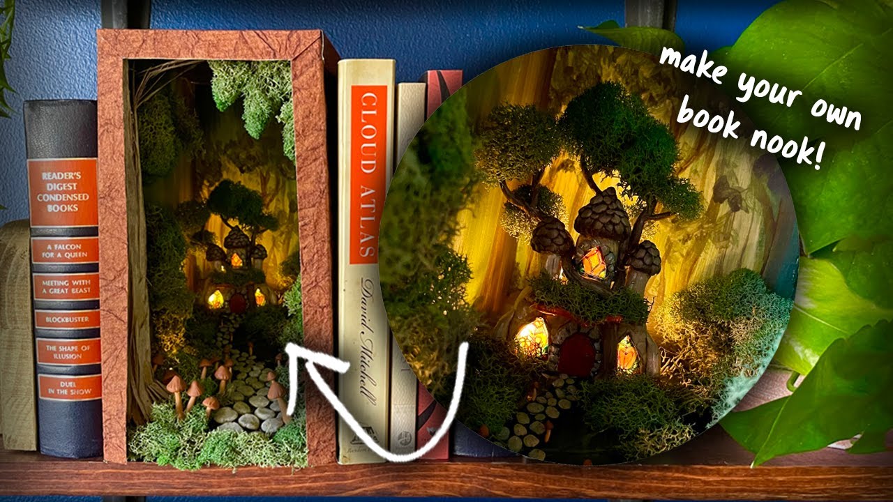 How to make a Fairy Castle Book Nook (in-depth tutorial!) - YouTube
