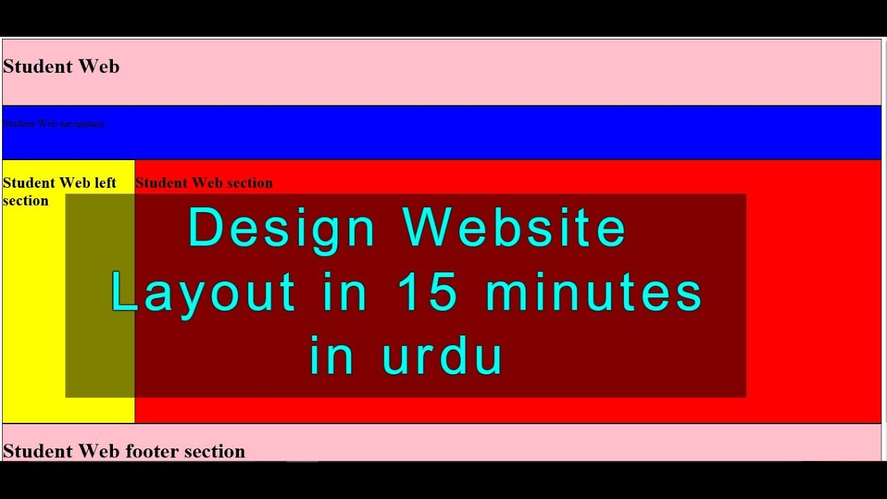 Html5 And Css3 15 Minutes Responsive Website Design Notepad In Urdu Hindi Youtube
