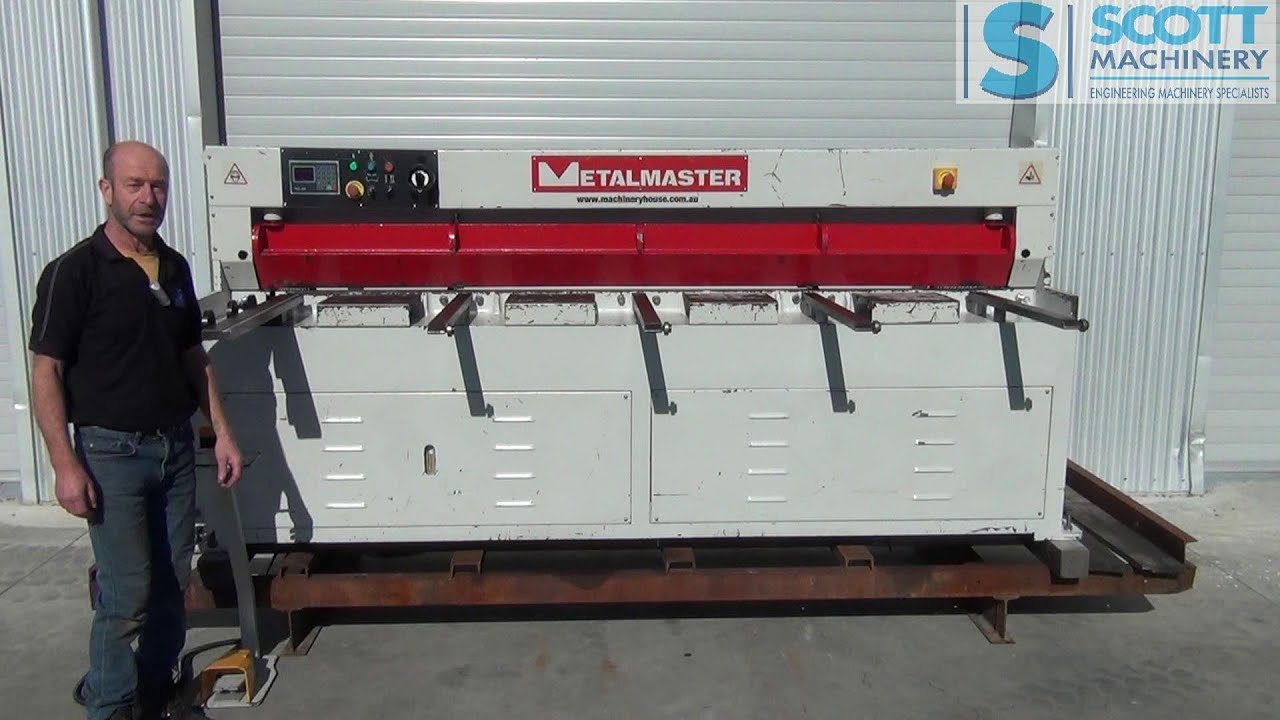Metalmaster HG-840B Used Hydraulic Guillotine - YouTube
