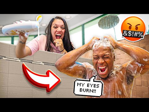 SHAMPOO PRANK ON HUSBAND **BAD IDEA**
