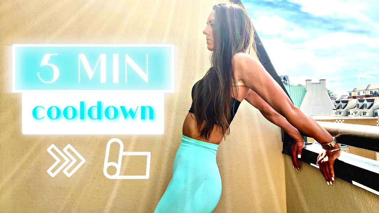 5 MINUTE COOLDOWN | QUICK STRETCH ROUTINE | easy legs and spine ...