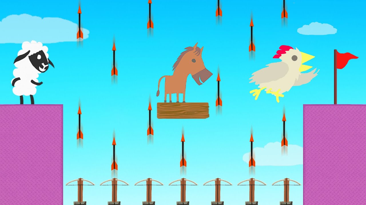 1000 ARROWS vs RUNNERS! (Ultimate Chicken Horse) - YouTube