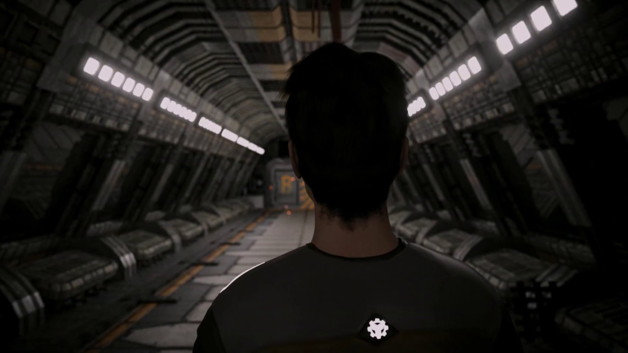 blender sci-fi corridor walk animation - YouTube
