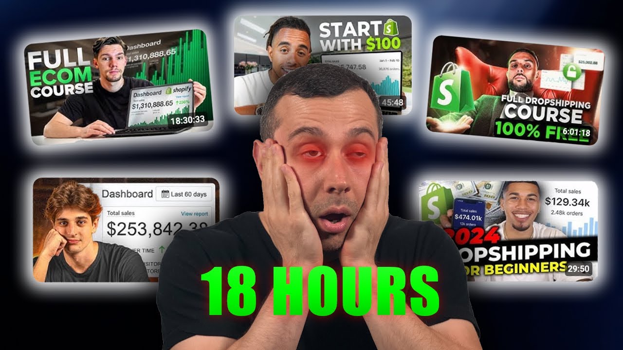 You Don't Need An 18 Hour Course To Learn Dropshipping - YouTube