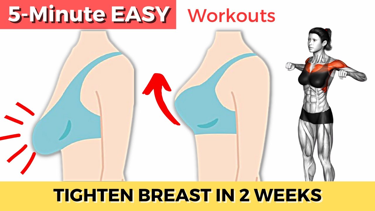 Lift Sagging Breasts Naturally With This Workout No Jumping Youtube