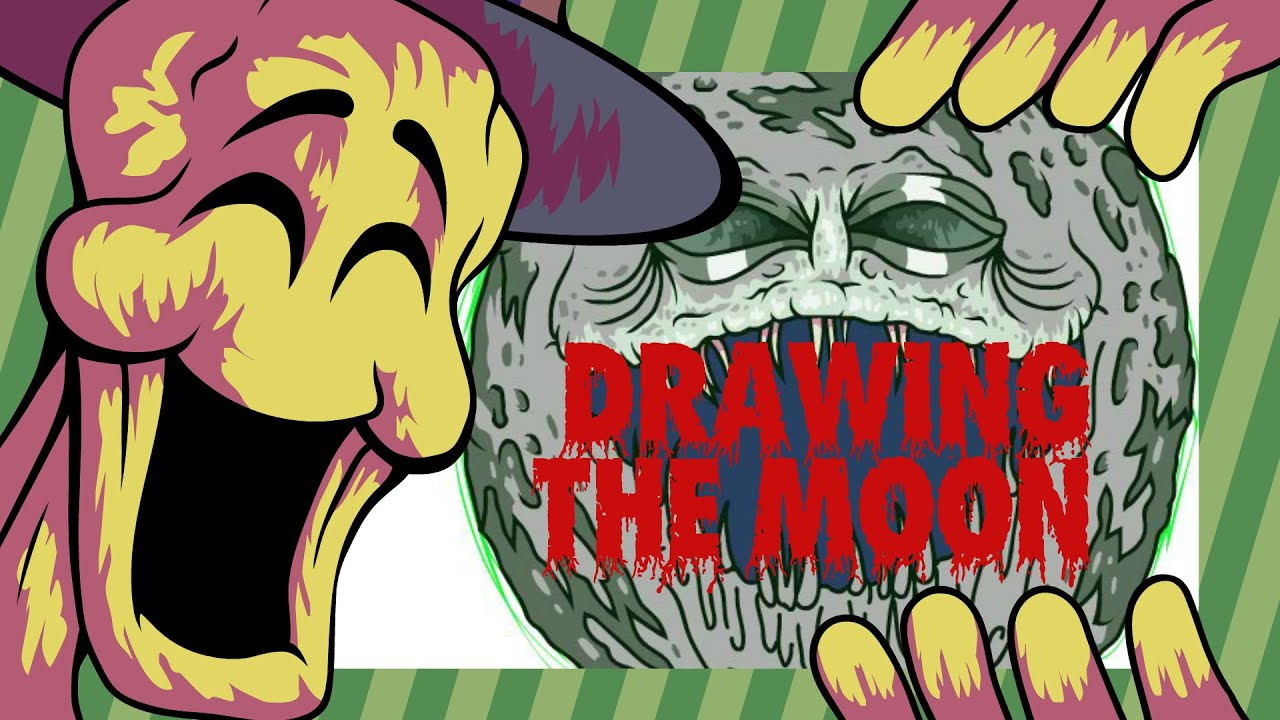 DRAWING THE EVIL MOON with Broken Finger Paradise - YouTube