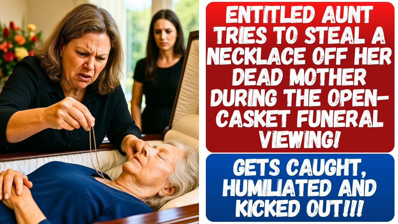 ENTITLED AUNT TRIES TO STEAL A NECKLACE OFF HER DEAD MOTHER DURING THE ...