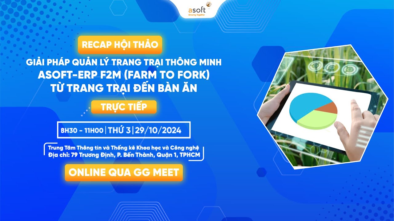 [Recap hội thảo] Giải pháp quản lý trang trại thông minh ASOFT-ERP F2M ...