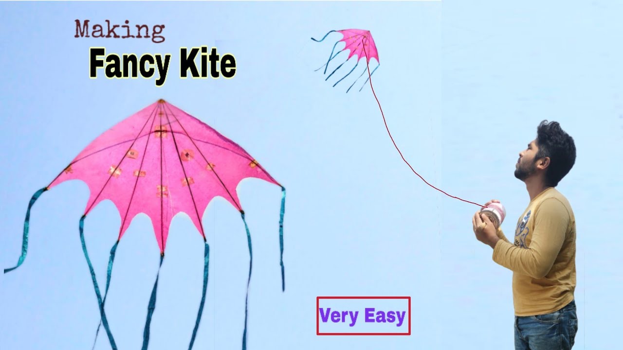 How To Make This Unique Kite | অস্থির ঘুড়ি বানান | Bat kite - YouTube