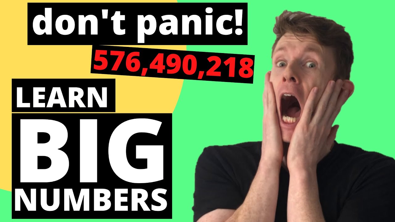 Learn BIG NUMBERS In English Count To A Million YouTube Learn BIG NUMBERS In English Count To A Million YouTube