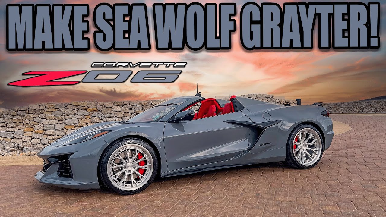 Making a Sea Wolf Gray C8 Z06 LOOK even GREATER! - YouTube