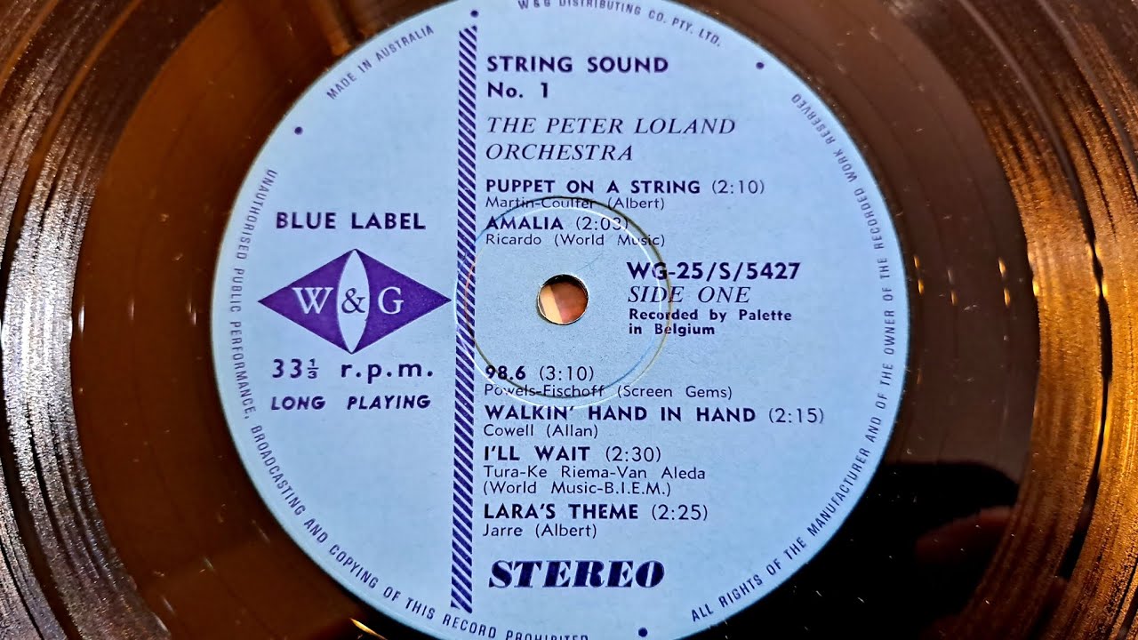 Puppet On A String. The Peter Loland Orchestra. String Sound No. 1. LP ...