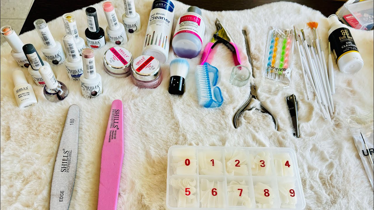 Nail basic product list/ nail extensions free course day 1/ nail ...
