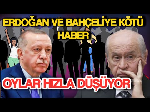 Erdoğan Ve Bahçeliye Kötü Haber Oyları Hızla Düşüyor.