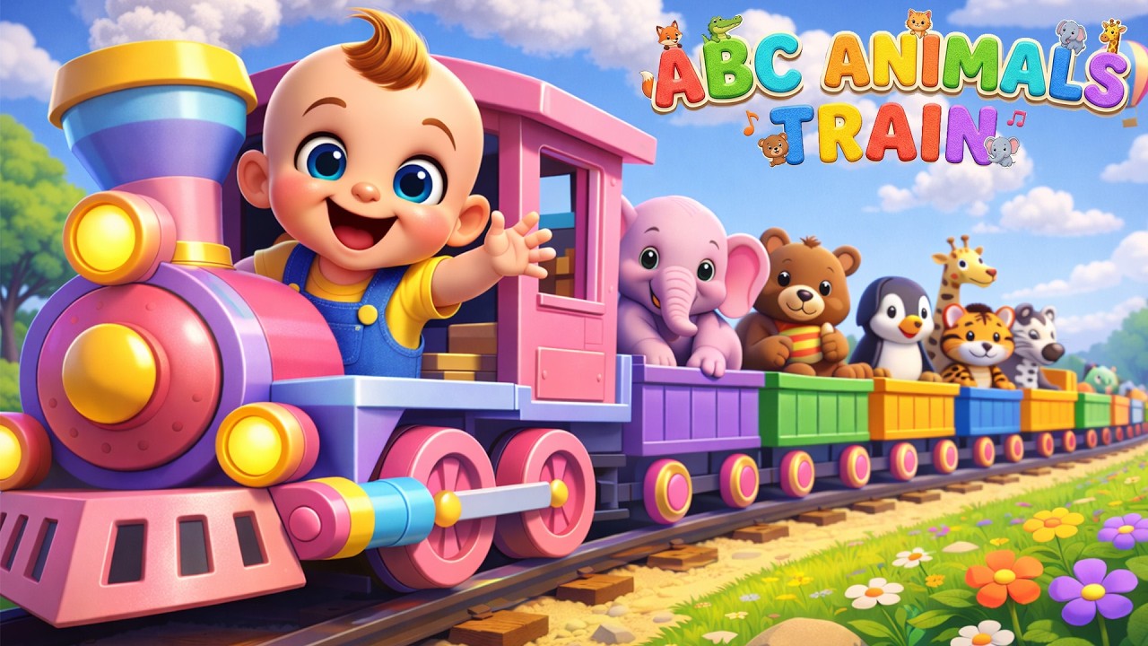 ABC Animal Train | Alphabet Song | Phonics Song @ZingyKidz Nursery ...