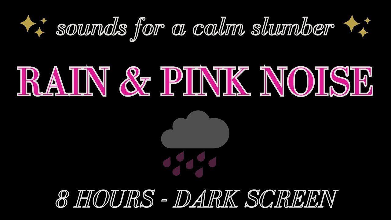 Soft Rain + Pink Noise, Perfect Light Rain Sounds for Relaxation, Sleep, and Meditation - 8 ...