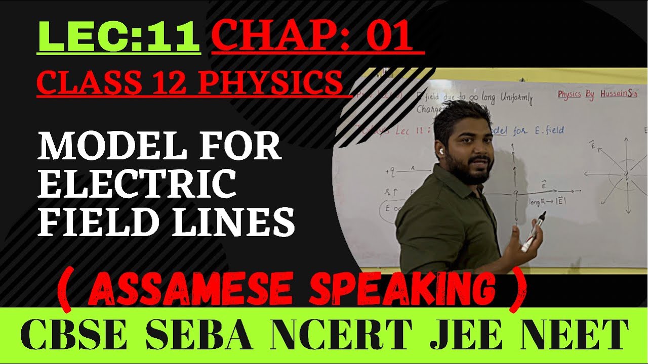 Lec 11 Chap 01: pictorial model for electric field | electric field ...