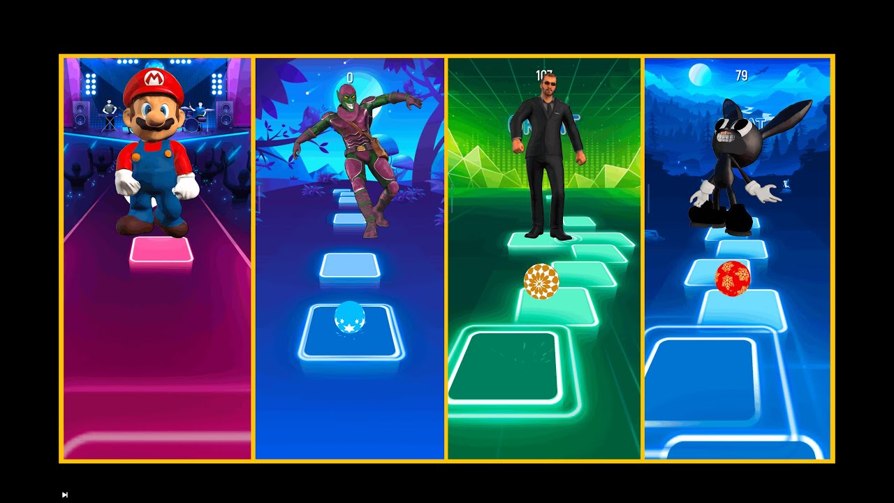 super mario vs goblin spiderman vs men in black vs cartoon rabbit ...