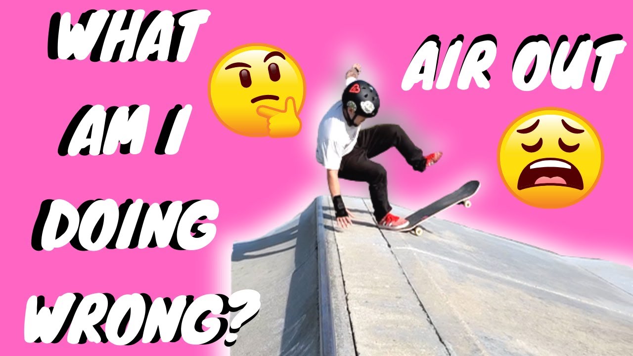 TRYING to learn how to AIR OUT - transition skating - YouTube