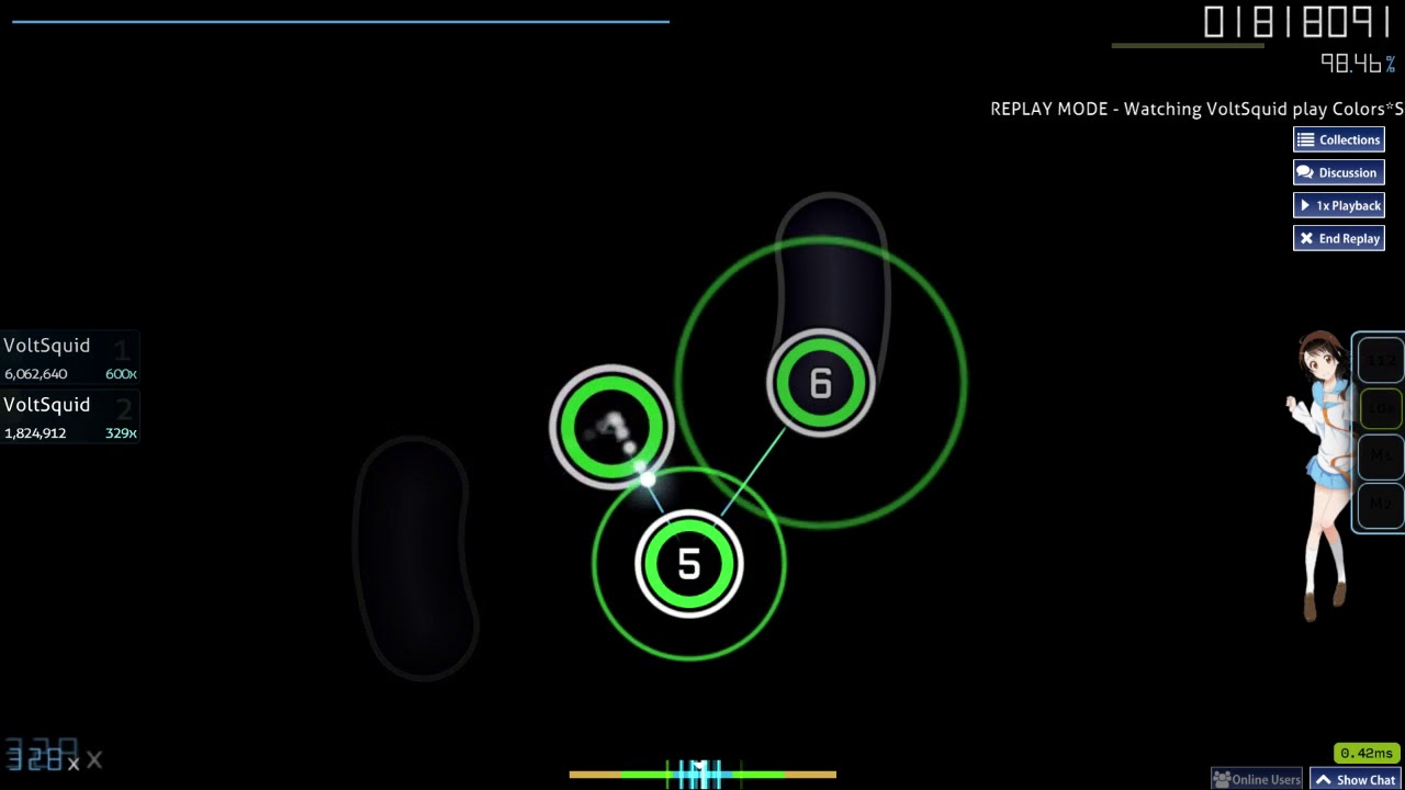 [Osu!] Colors Power No Omakasero!: Rainbows [FC] - YouTube