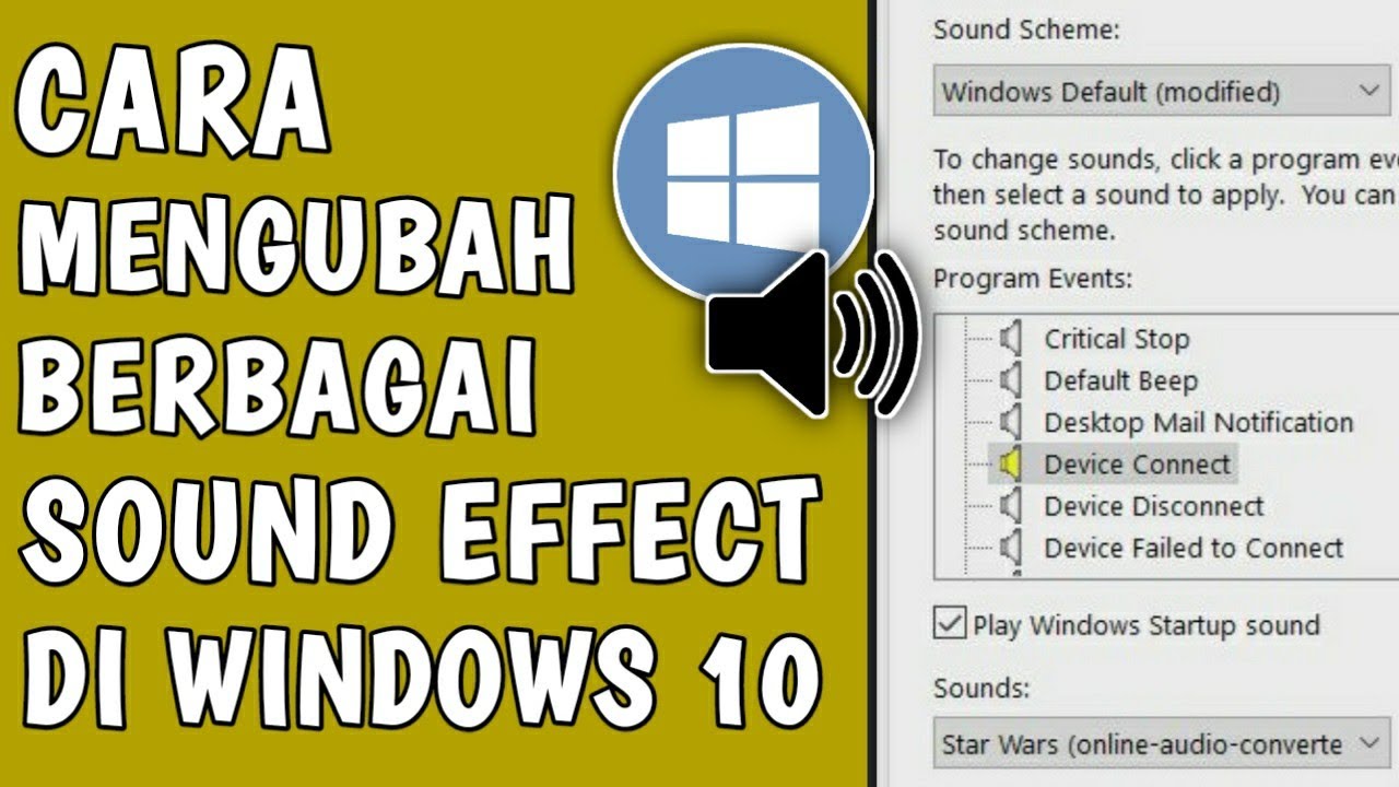 Cara Mengubah Berbagai Sound Effect di Windows 10 - YouTube