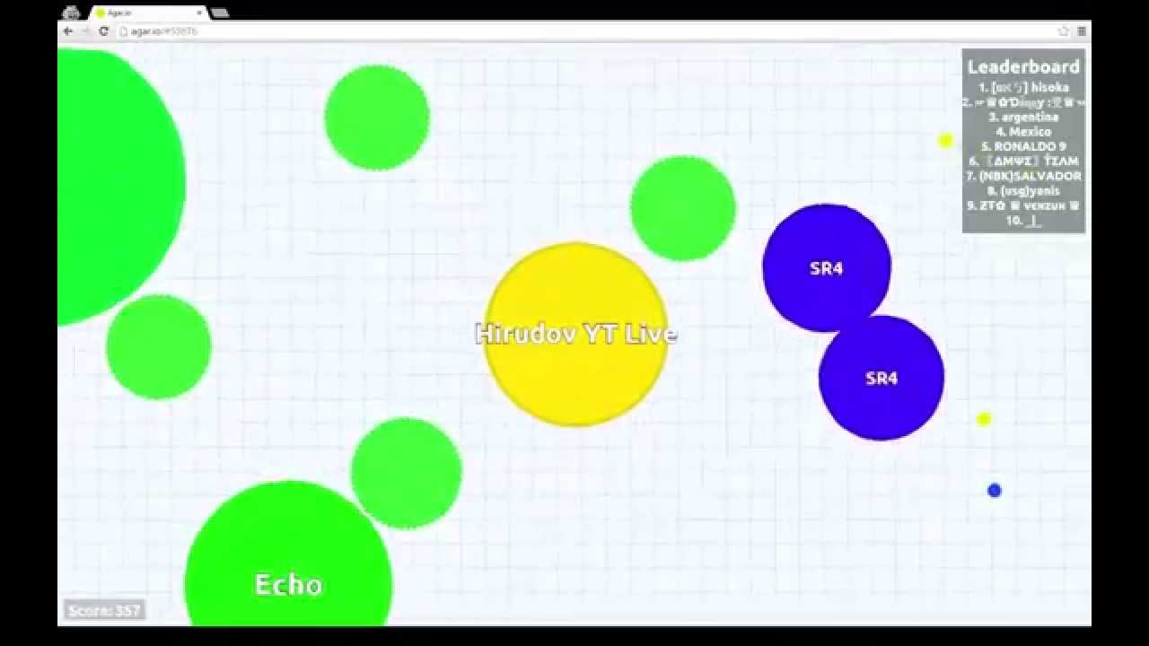 agar.io online live Gameplay [20151026] - YouTube