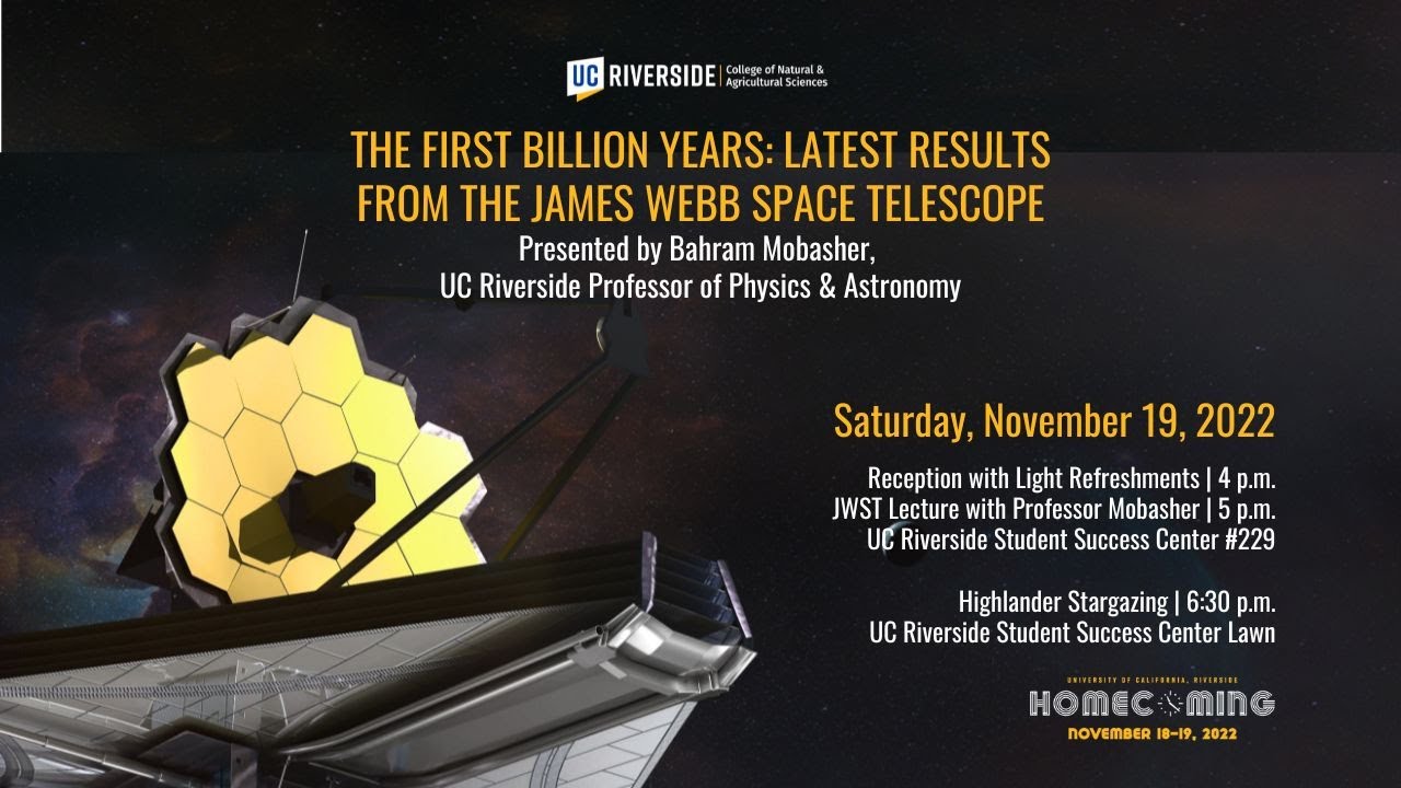 The First Billion Years: Latest Results from the James Webb Space ...