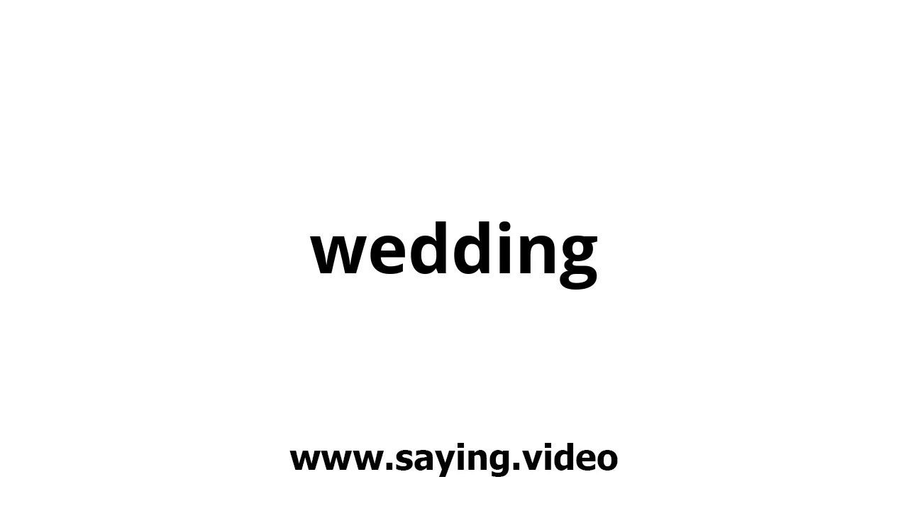How To Say Wedding In English YouTube how-to-say-wedding-in-english-youtube
