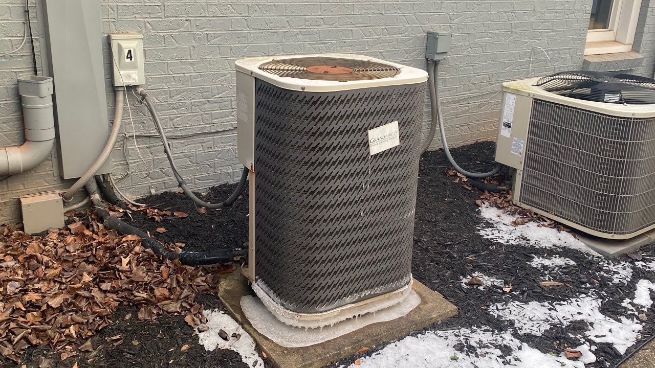 2004 Grand Aire/Nordyne (3-ton) Heat Pump | Full Defrost Cycle w/Steam ...