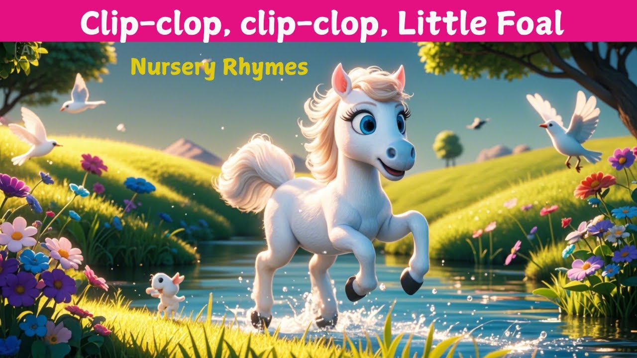 🎶 Clip-clop, clip-clop, Little Foal / Nursery Rhymes/ Baby Horse ...