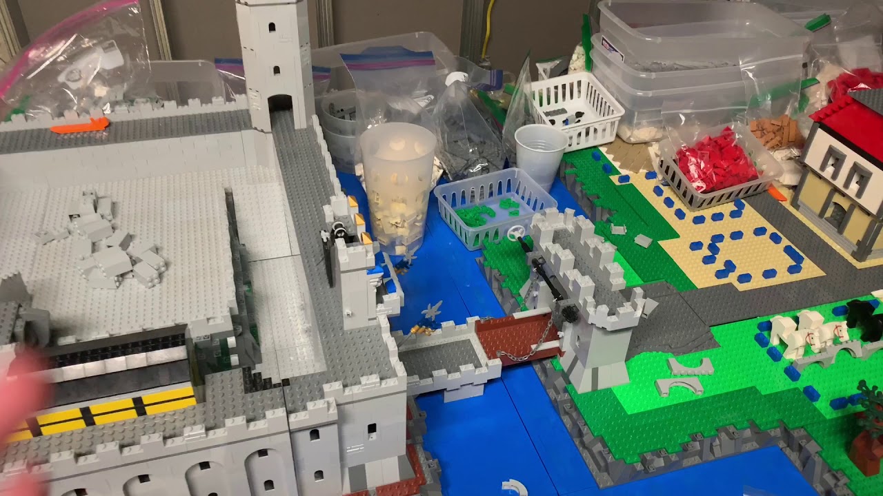Lego Castle MOC Update 9: Bridge Finally Done! - YouTube
