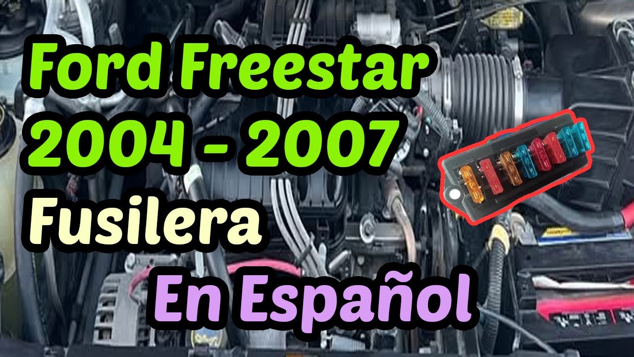 DIAGRAMA de FUSIBLES Ford Freestar 2004 - 2007 [ En Español ] - YouTube