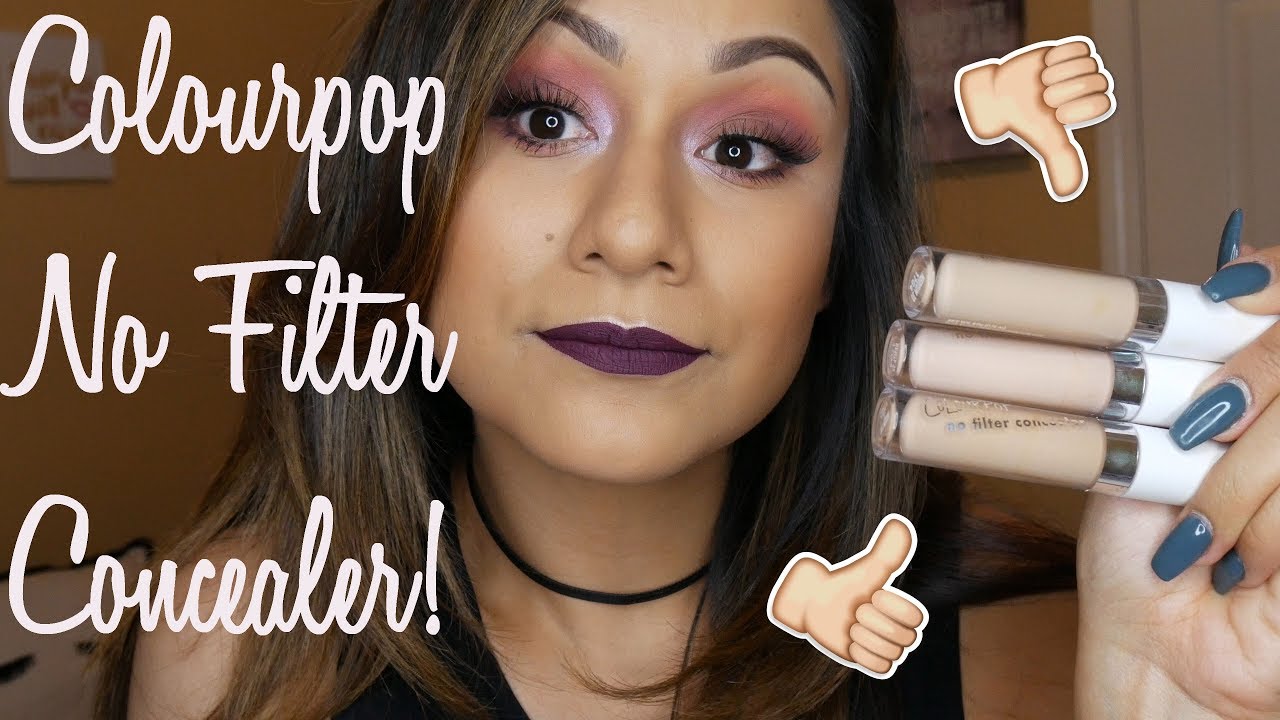 COLOURPOP NO FILTER CONCEALER!| Review and Demo! - YouTube