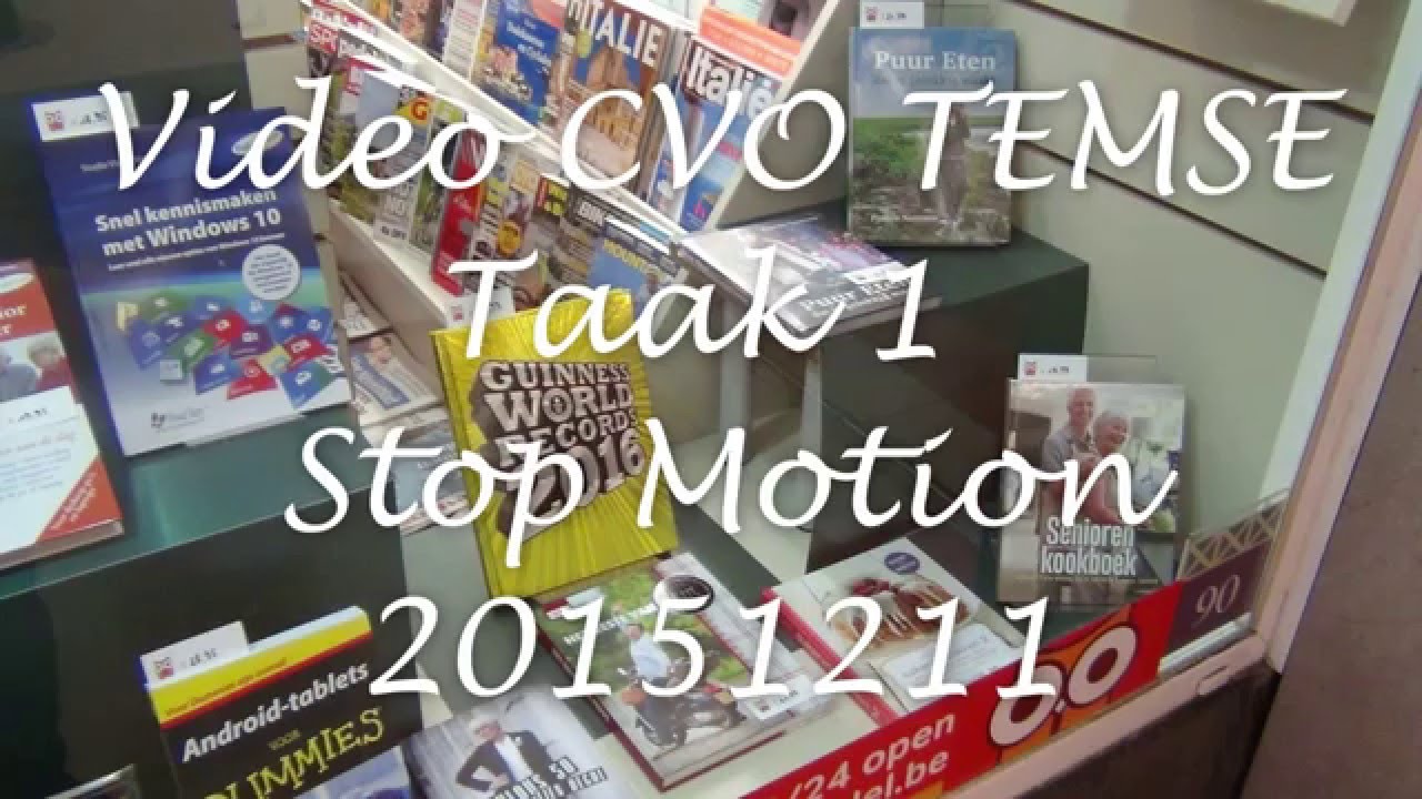 STOP MOTION CVO Temse Taak 1 20151211 E DE COCK - YouTube