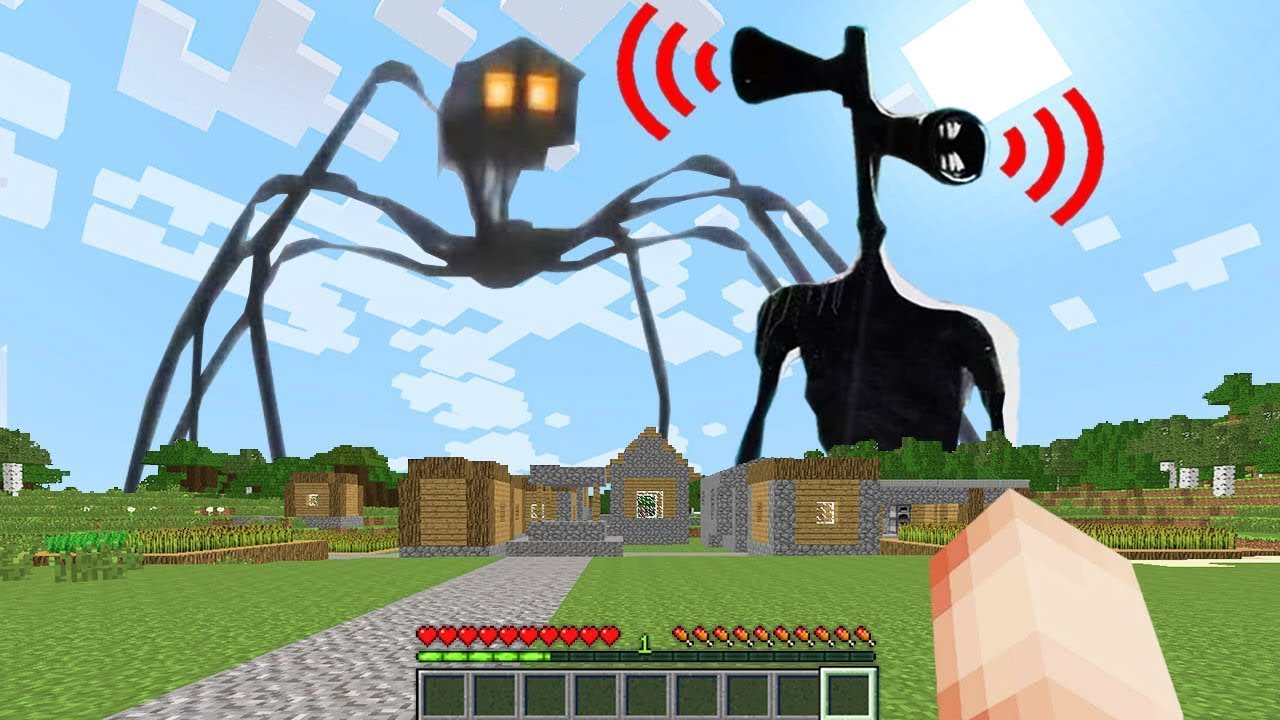 Сиреноголовый против Домоголового ФИЛЬМ в Майнкрафт Siren Head VS House ...