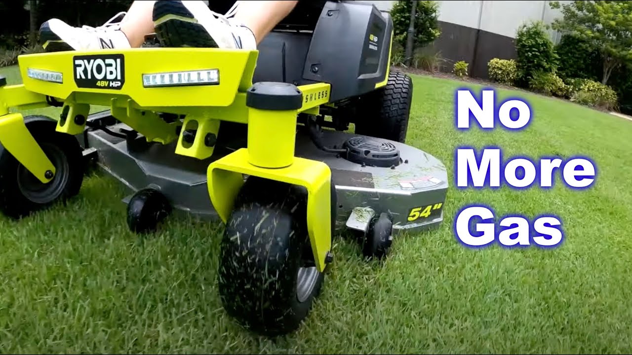 Ryobi Electric Zero Turn Mower Review 54 Battery Powered Zero Turn
