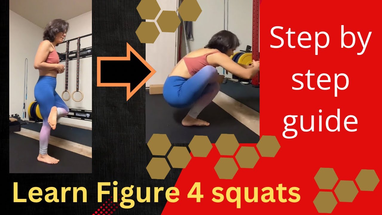 Figure 4 squats | Step by step guide #calisthenics #singleleg #squats ...
