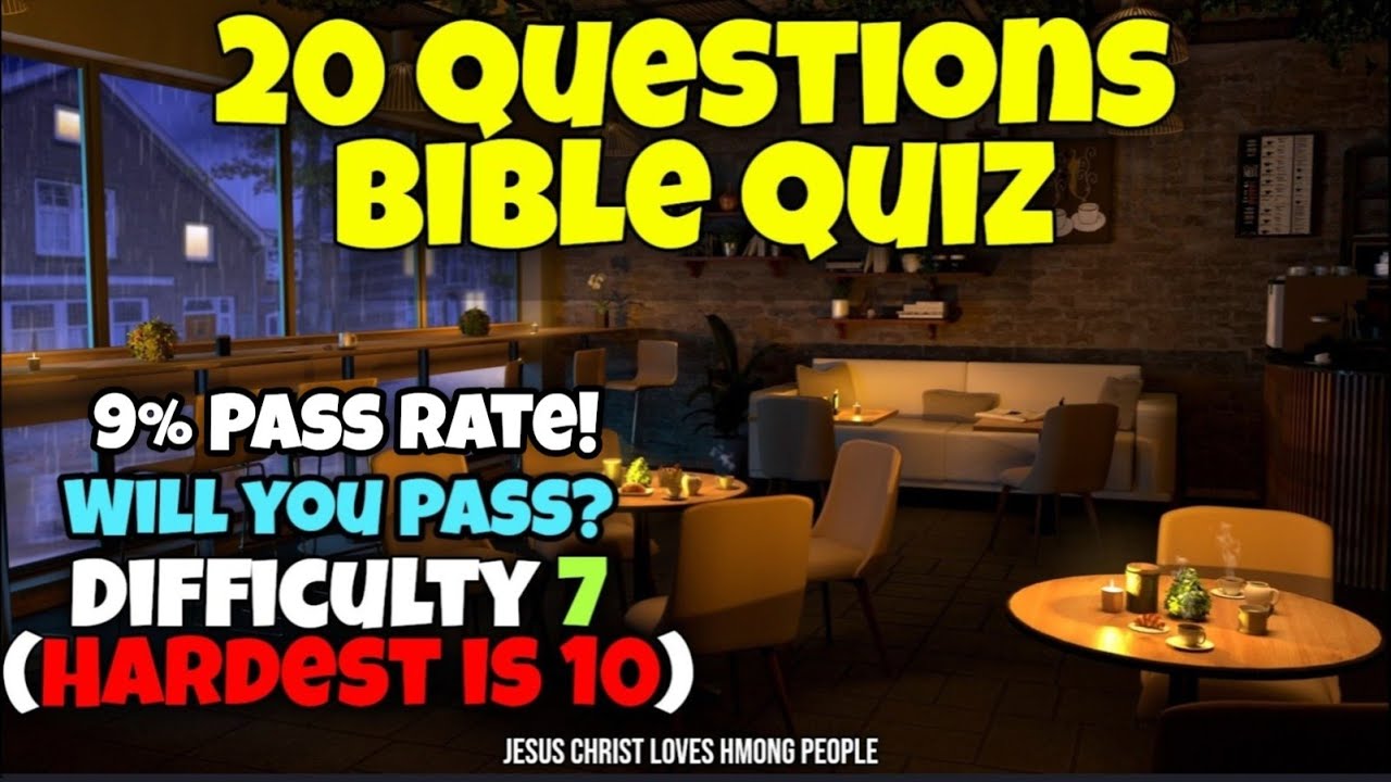 20 Bible Questions Quiz #1 | Difficulty 7 - YouTube